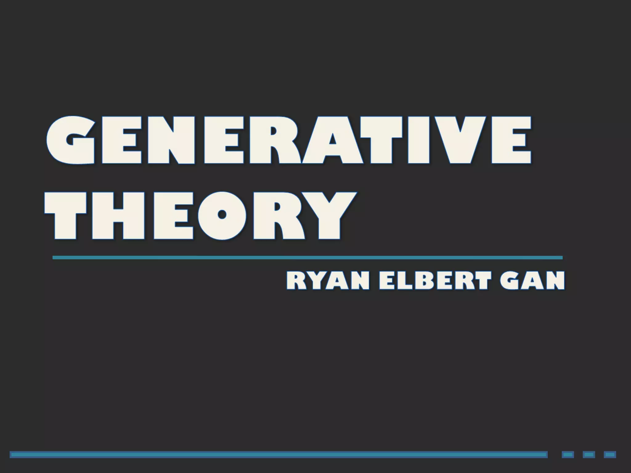 Generative Theory on Language | PPT
