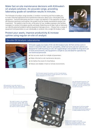 Parker Kittiwake Oil Analysis Solutions | PDF