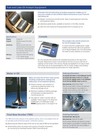 Parker Kittiwake Oil Analysis Solutions | PDF