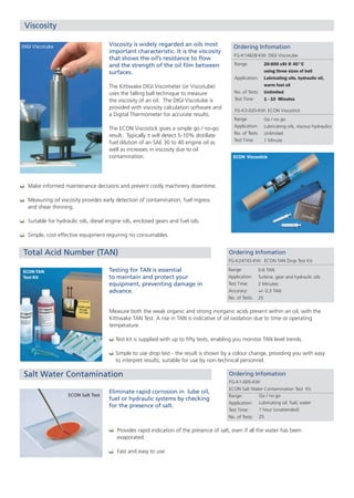Parker Kittiwake Oil Test Solutions | PDF