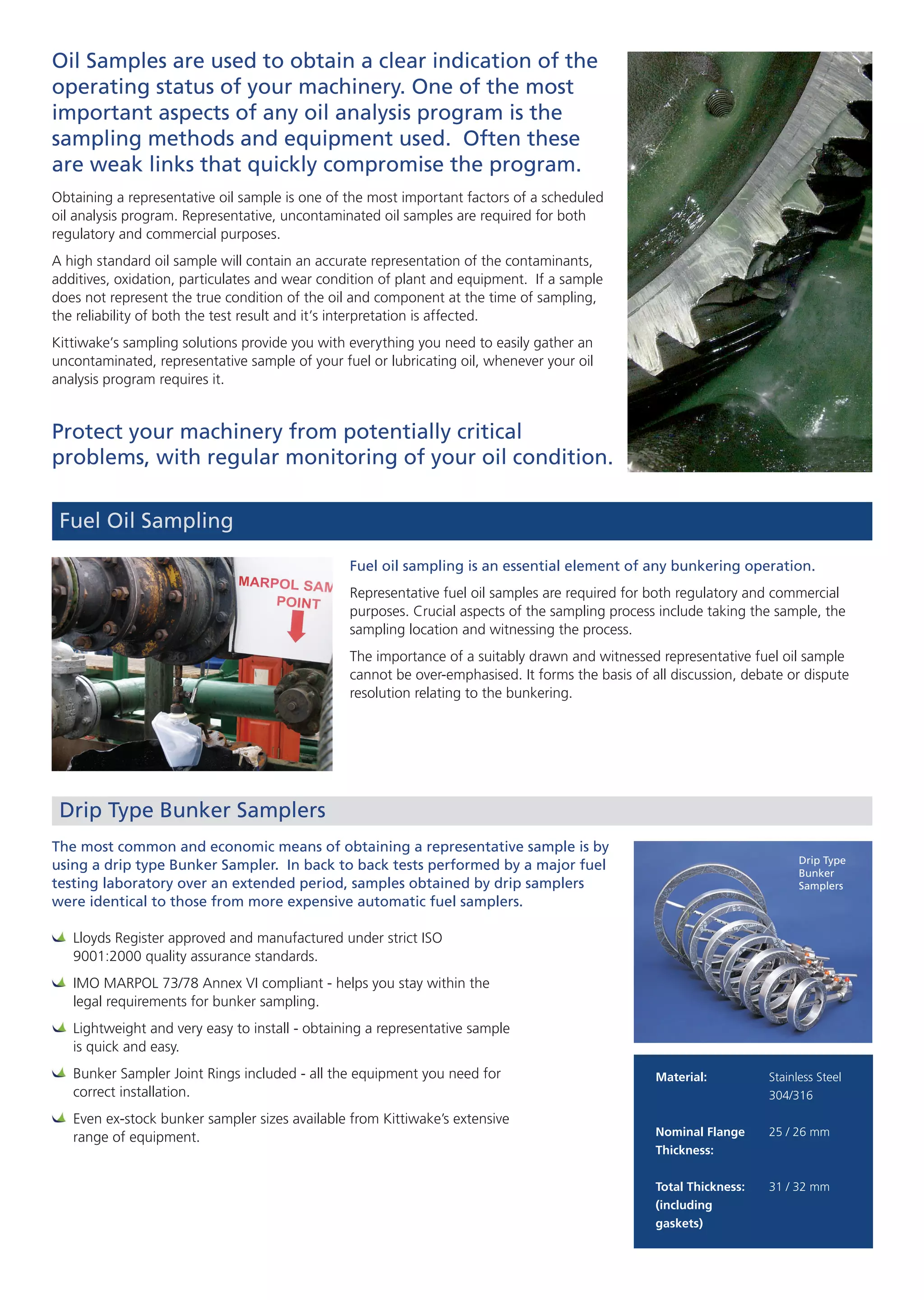 Parker Kittiwake Sampling Solutions Brochure | PDF