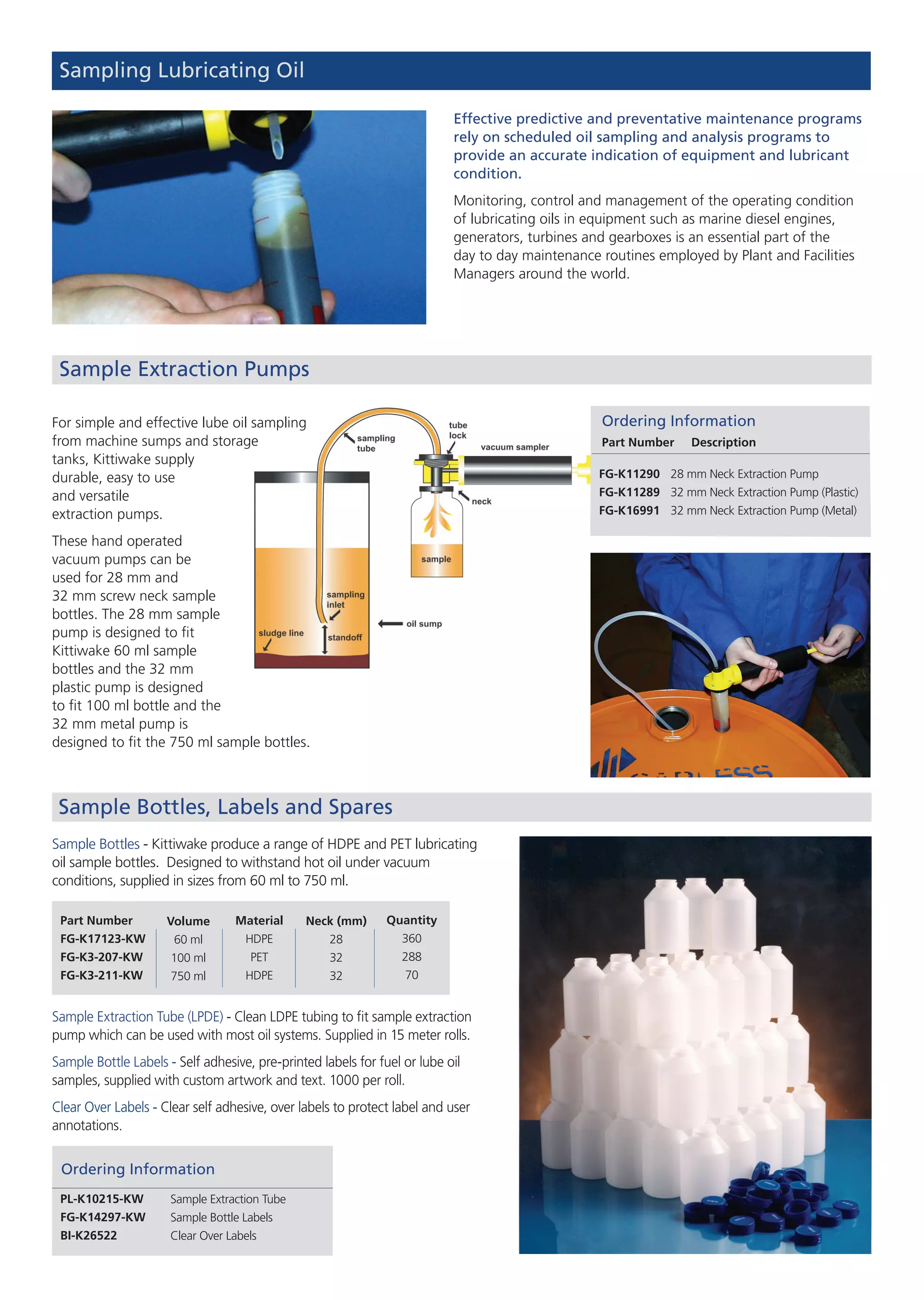 Parker Kittiwake Sampling Solutions Brochure | PDF