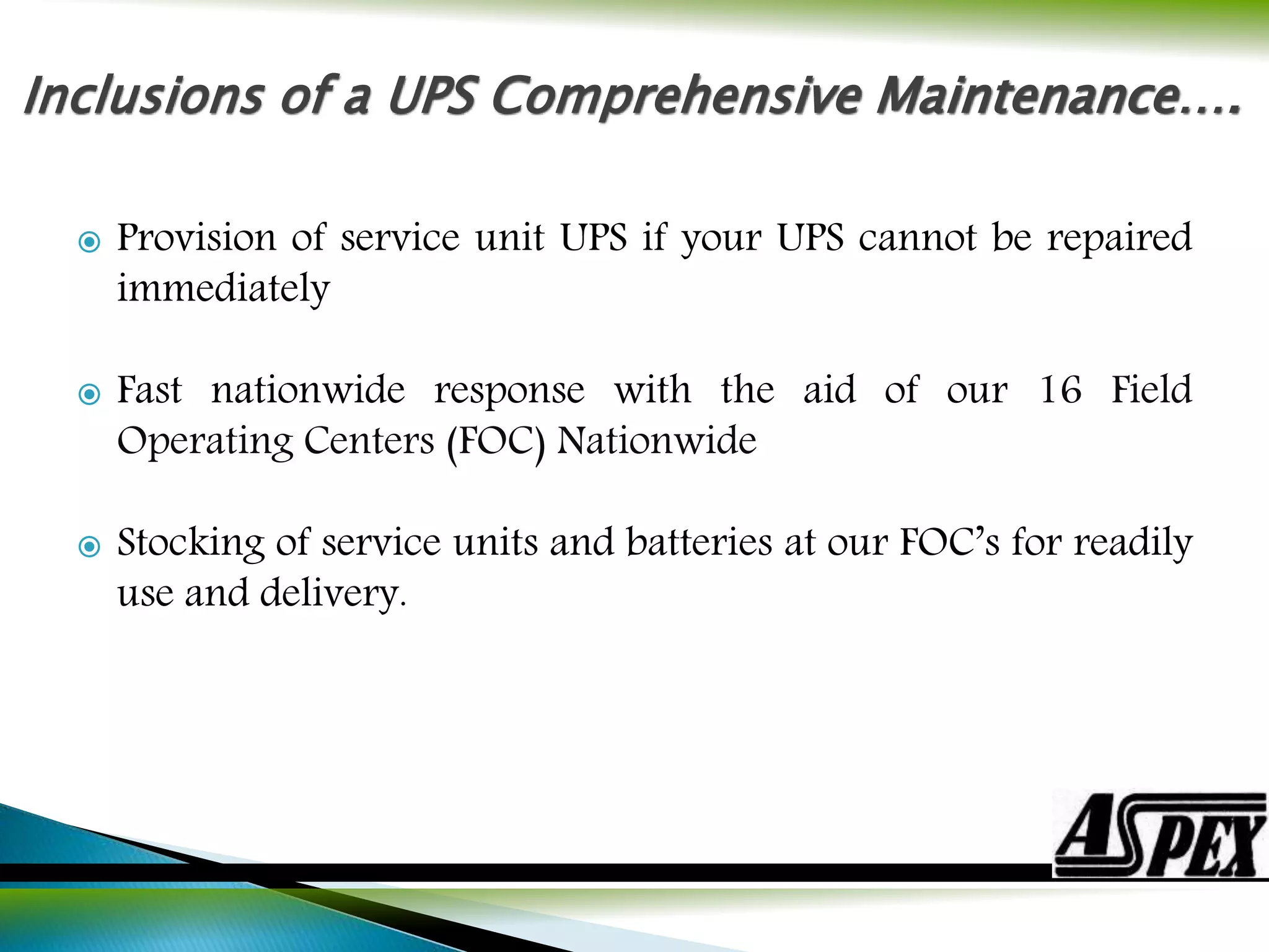ASPEX Power Supply Maintenance | PPT