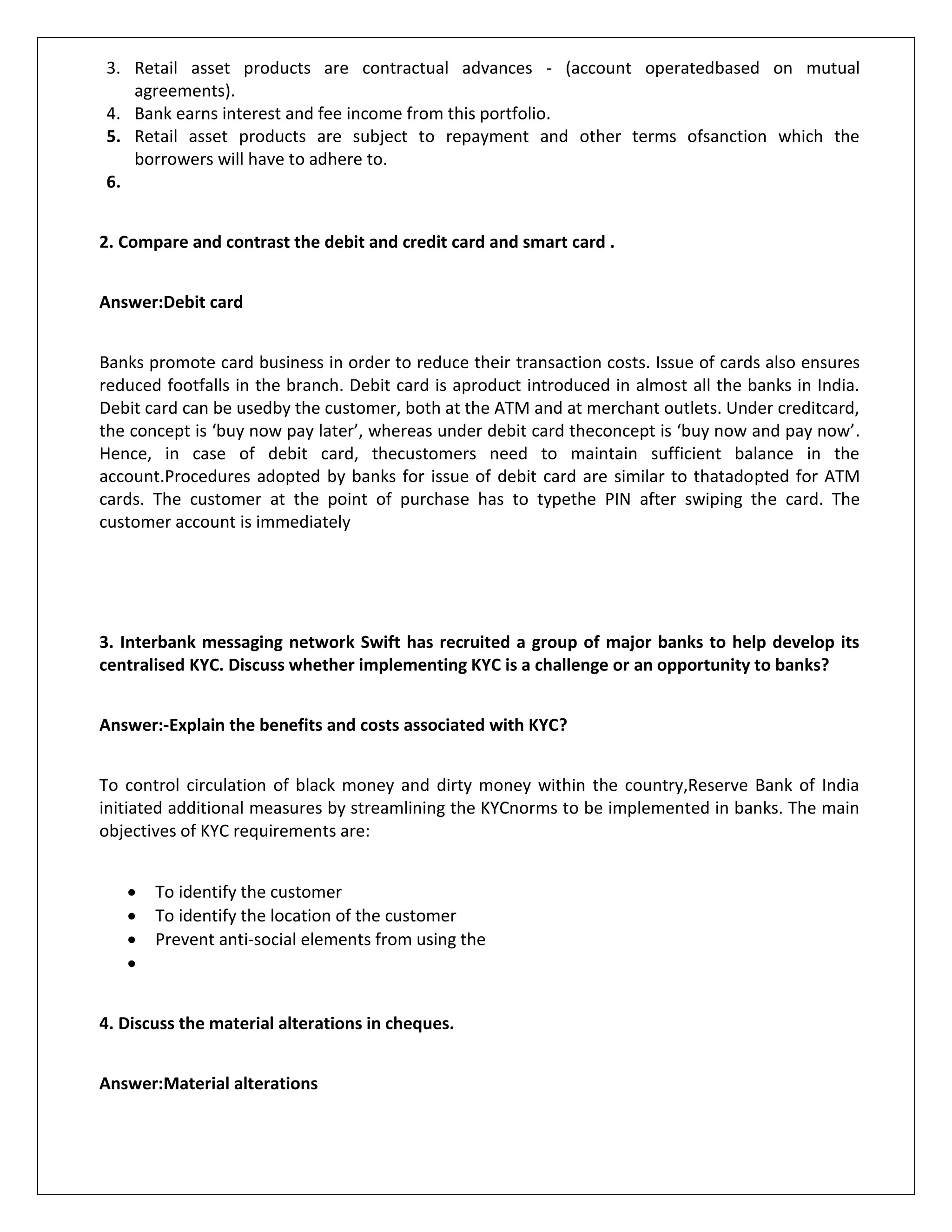 Ma0039 retail banking | DOCX