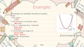 MA003 Project Quadratic Function introduction historical etc | PPTX