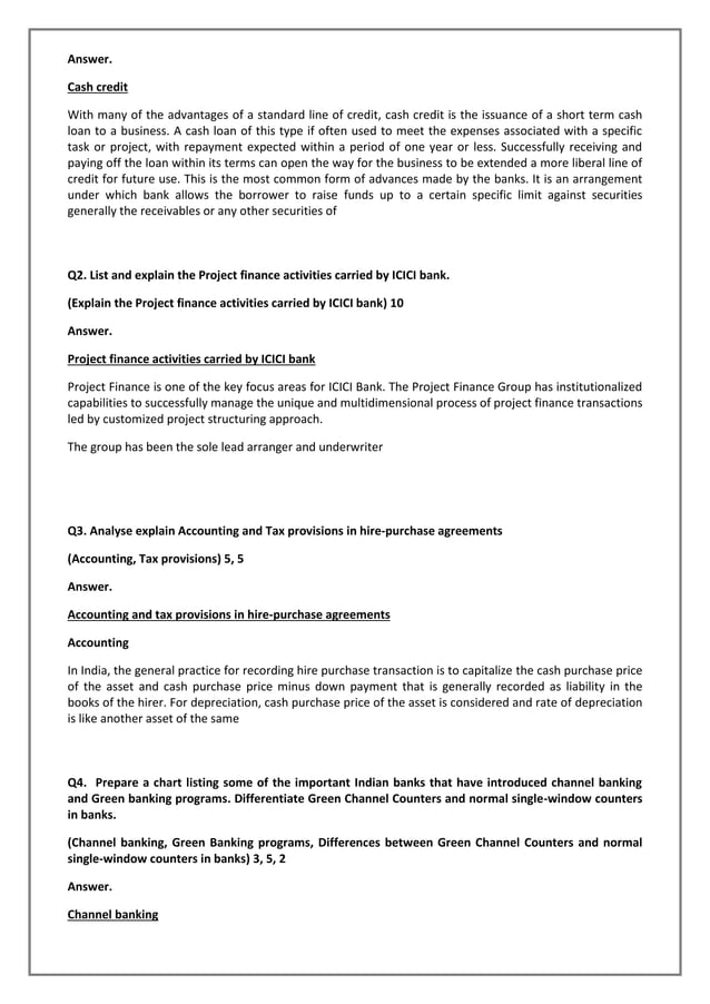 Ma0043 corporate banking | DOCX | Business Banking & Finance | Business