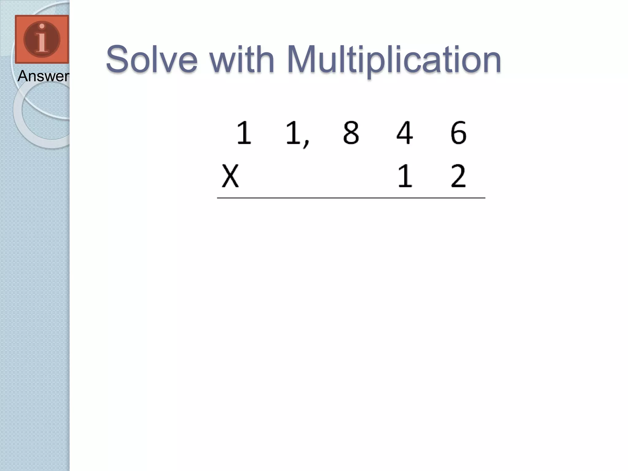 problem solving: multiplication | PPTX