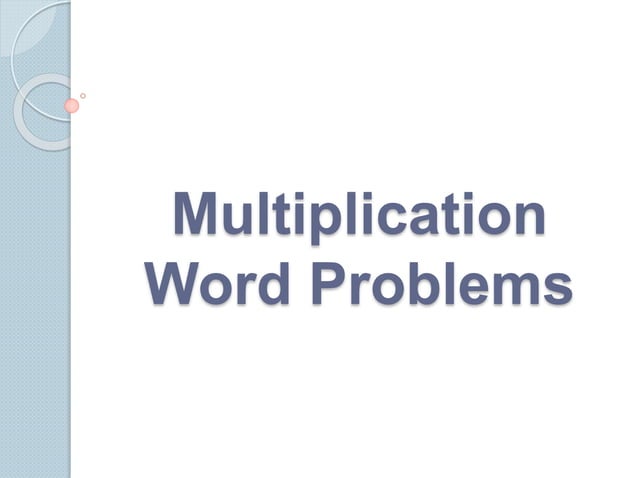 problem solving: multiplication | PPTX | Daycare and Pre-School | Parenting