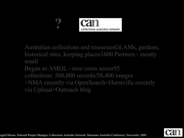 Local objects global stories: Ingrid Mason | PPT