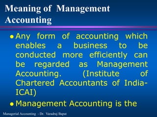 Ma 1.1 fundamentals of managerial accounting | PPTX