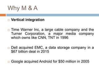 Basic introduction to merger and aquisitions | PPTX