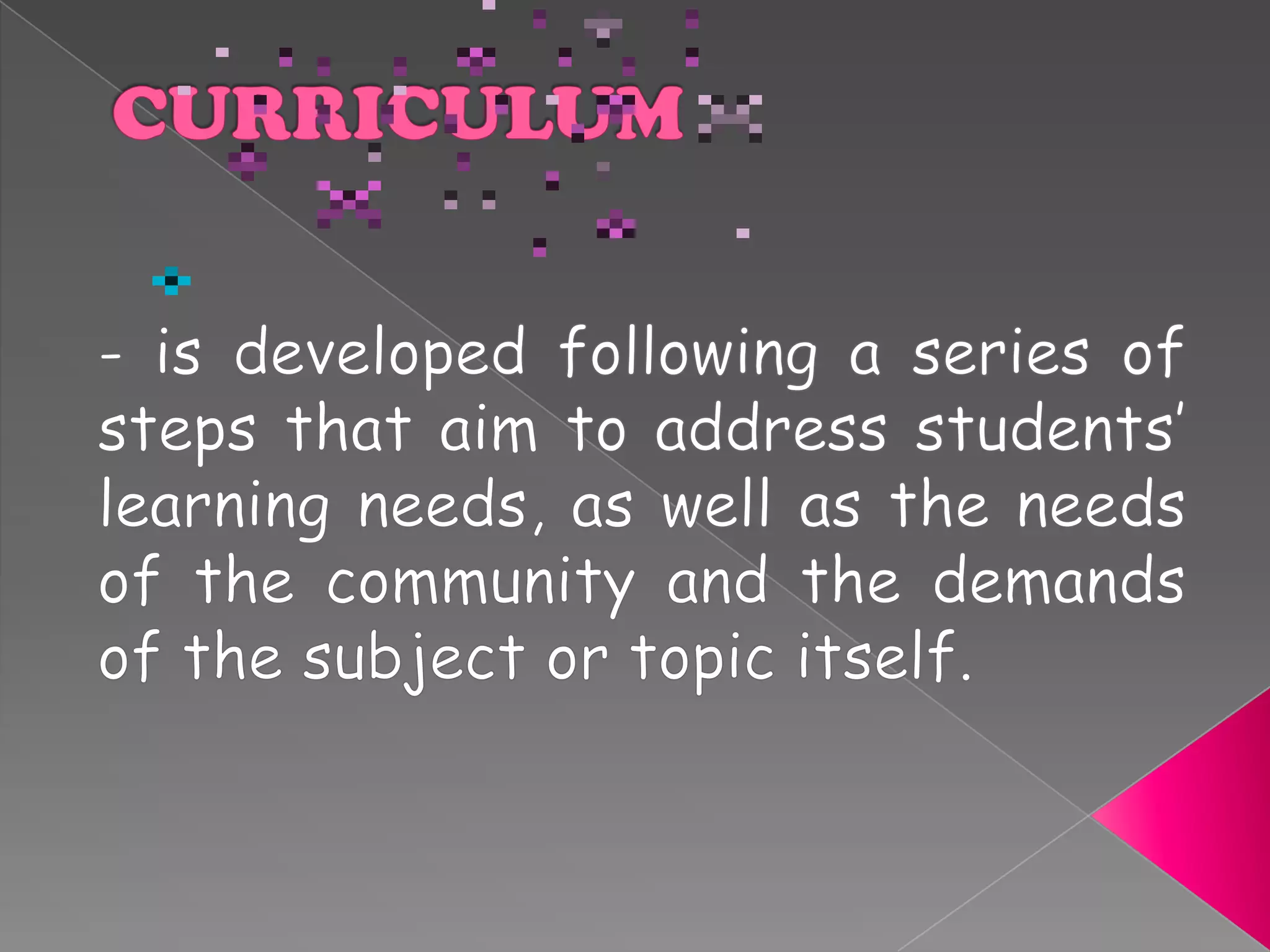 Linking curriculum and assessment | PPTX