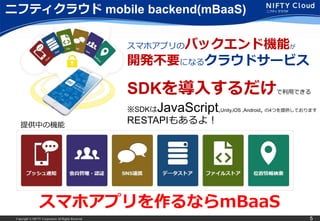 【HackerWars 】ニフティクラウドmobile backend | PPT