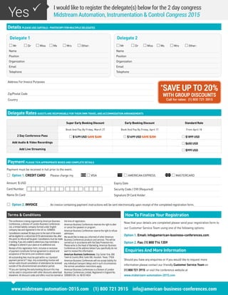 Midstream Automation, Instrumentation & Control Congress 2015 | PDF