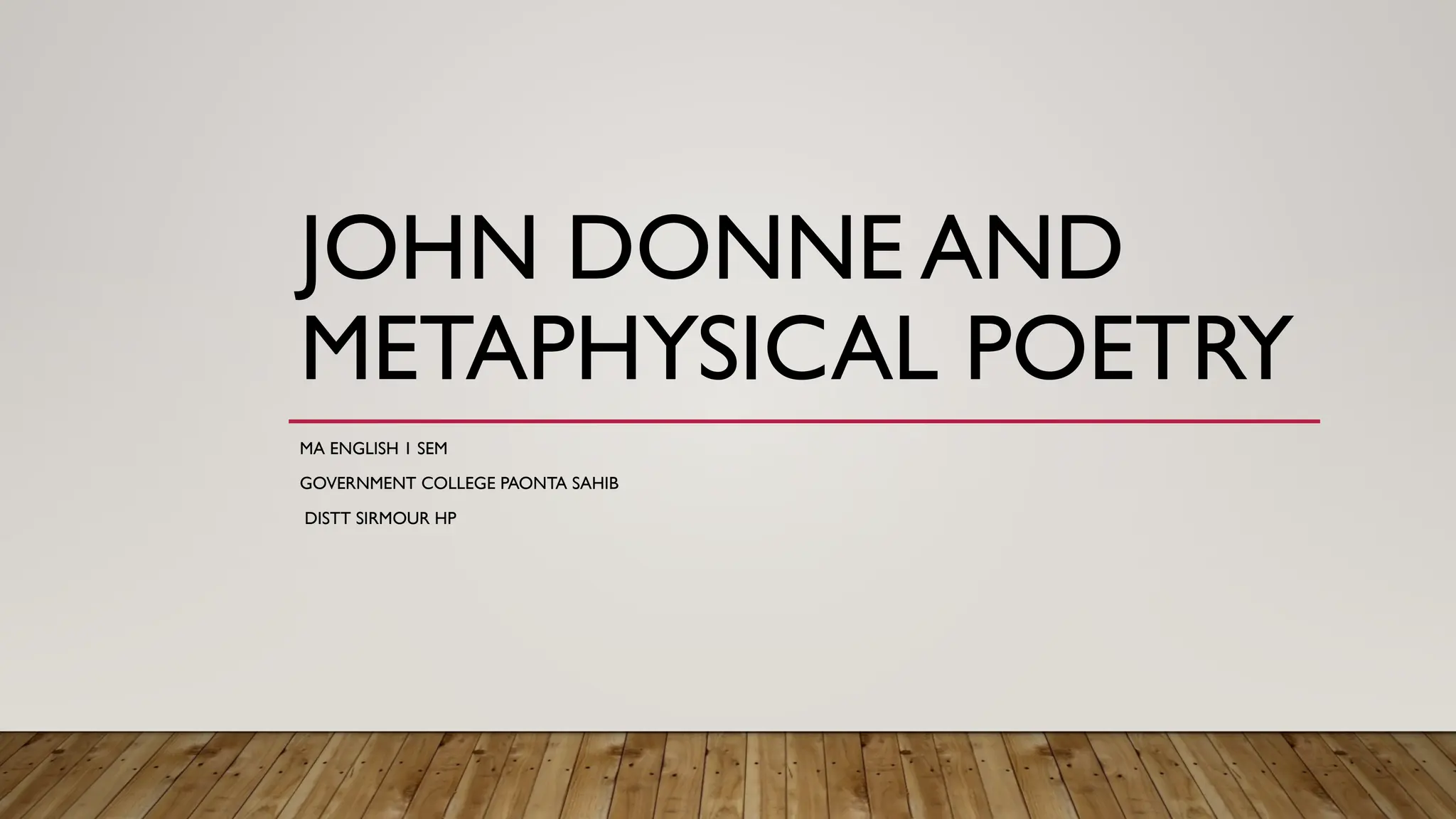 MA 1 sem paper 2 poetry ppt.pptx okay .. | PPT
