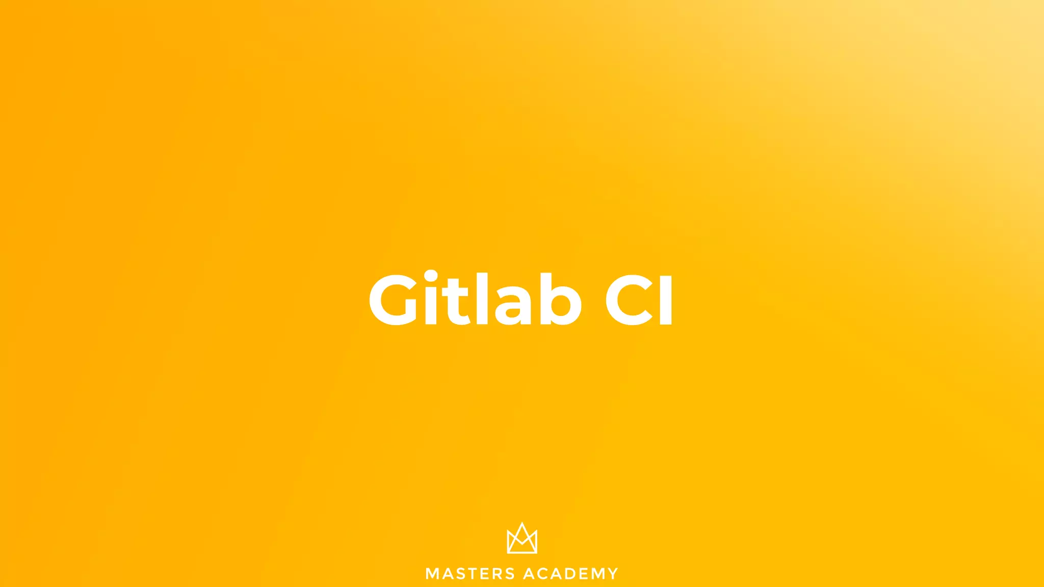 MA 2019. iOS Advanced. CI & CD. Fastlane + Gitlab | PPT