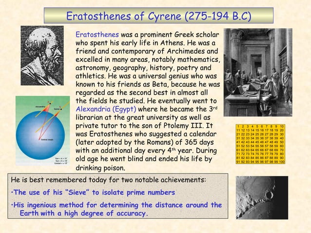 Eratosthenes Earth Measure | PPT