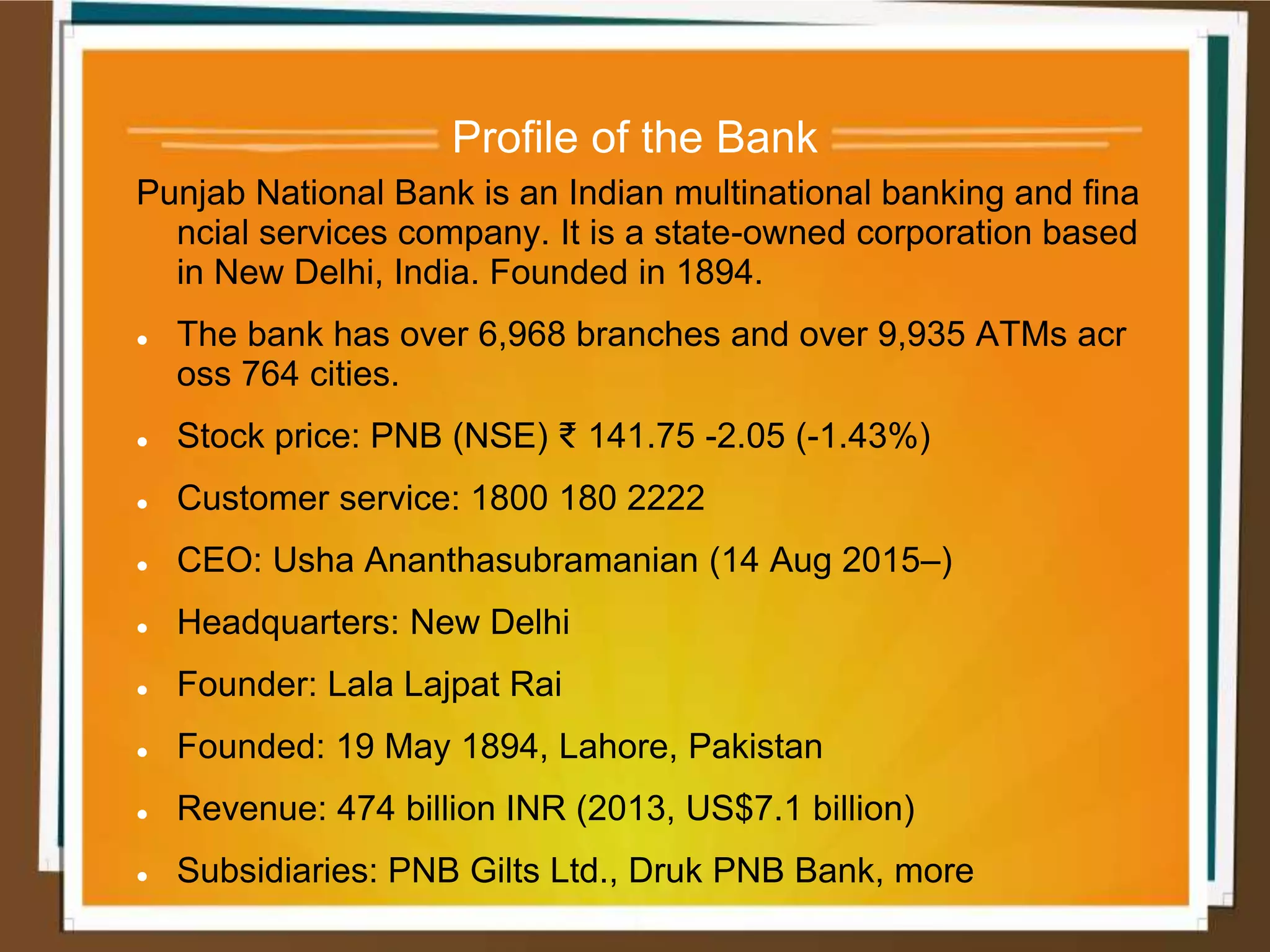 Ma3 group no2 pnb bank | PPT