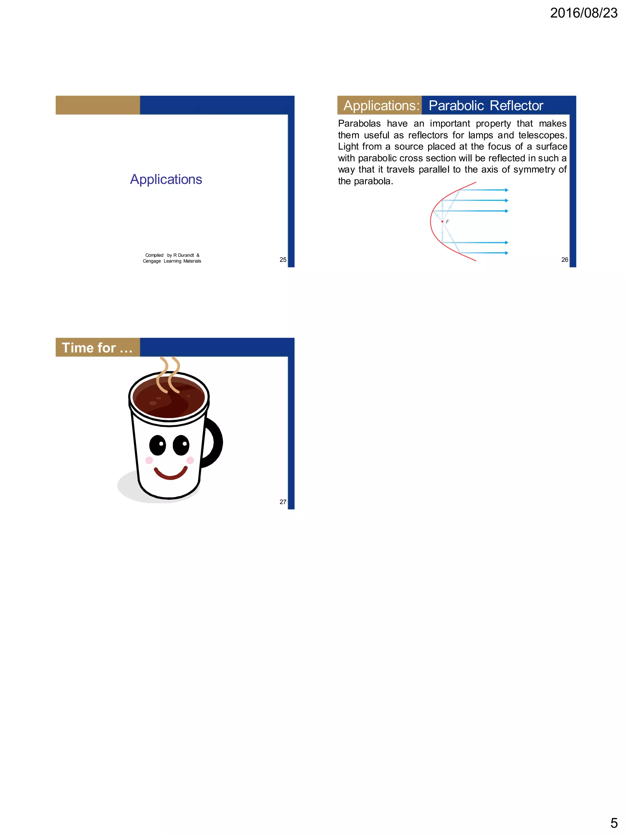introduction to conics: parabola | PDF