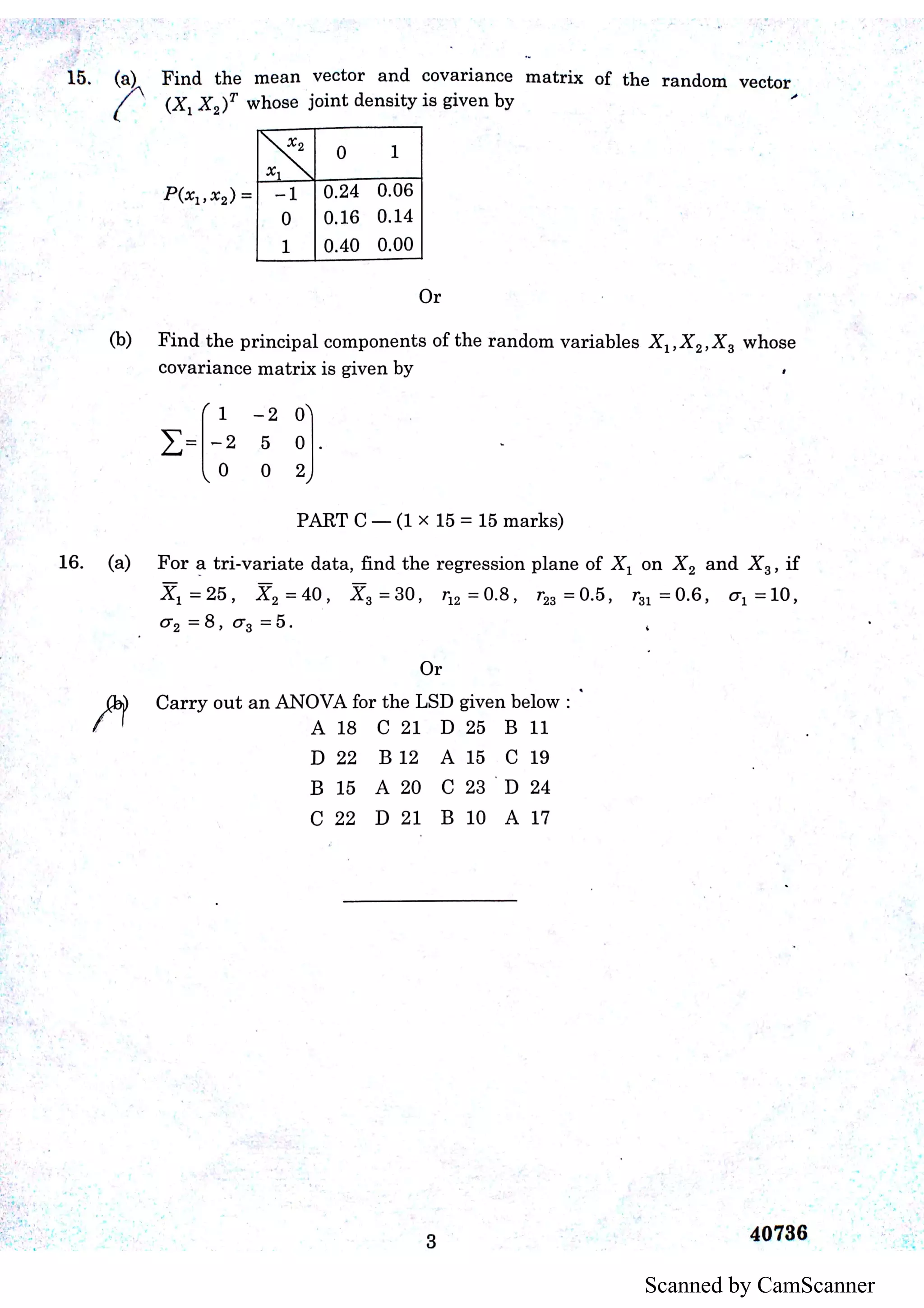 MA5165 STATISTICAL METHODS FOR ENGINEERS | PDF