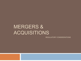 Practical examples of Merger and Aquisition from India | PPT