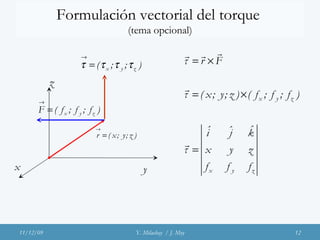 Torque de una fuerza | PPT