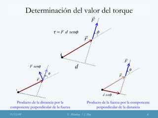 Torque de una fuerza | PPT