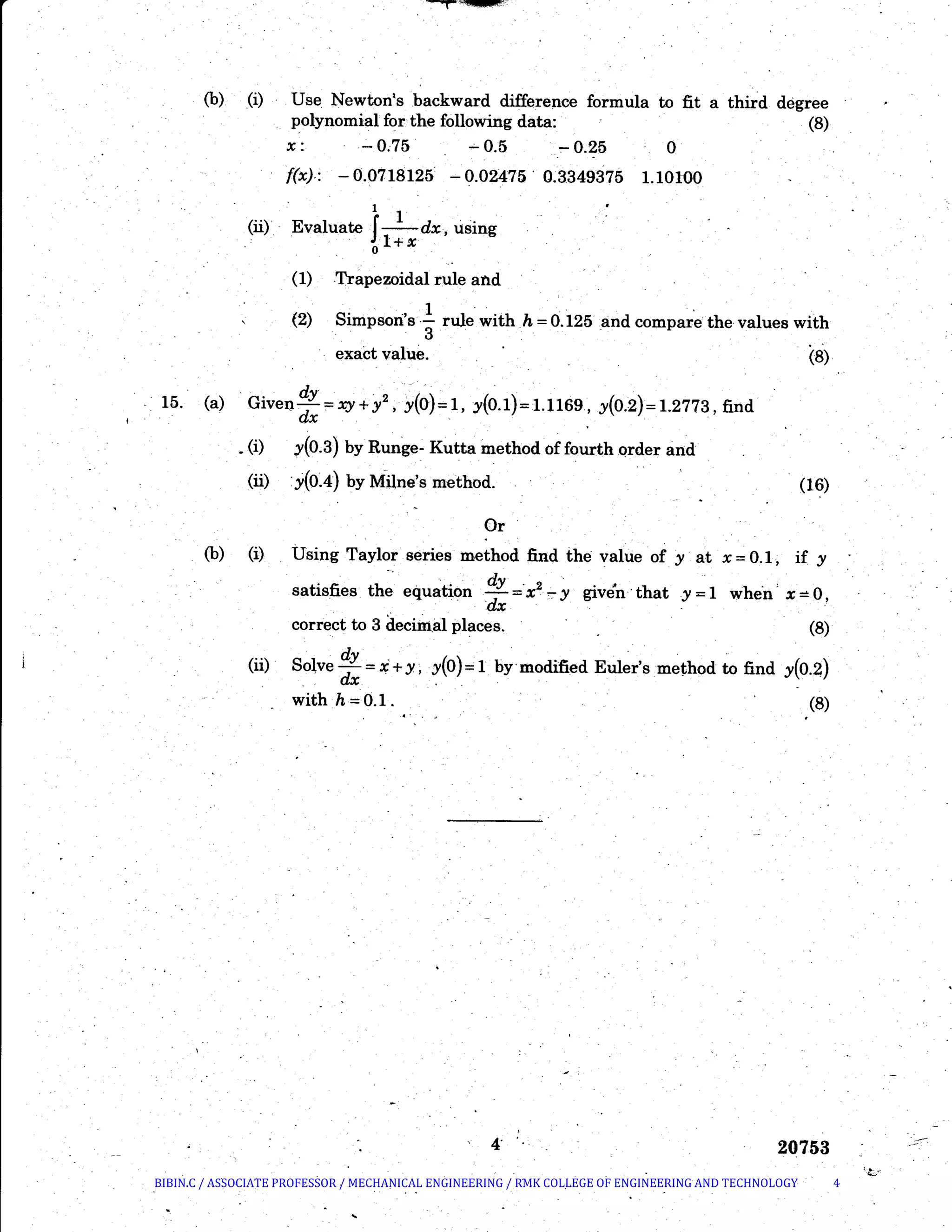 Ma6452 STATISTICAL AND NUMERICAL METHODS | PDF
