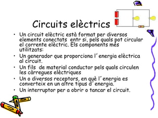Miguel Angel 6º circuit electric. | PPT