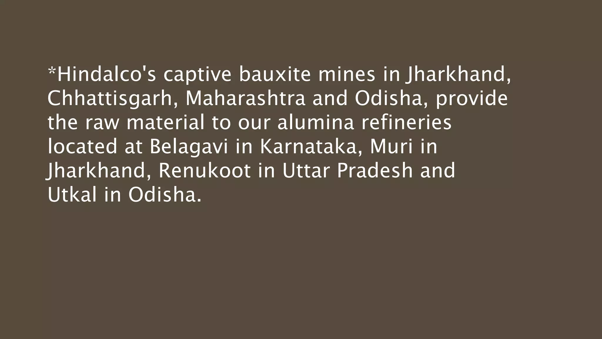 Hindlco company ppt | PPTX