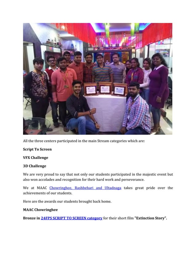 MAAC Chowringhee Rashbehari & Ultadanga Rocked AT 24 FPS | PDF