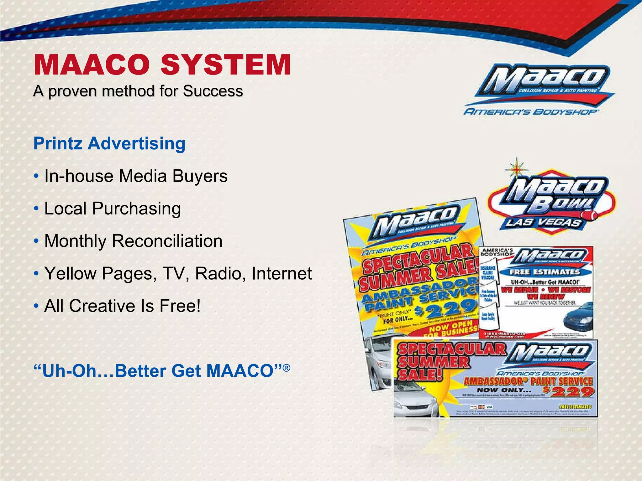 Maaco Franchise Opportunities | PPT