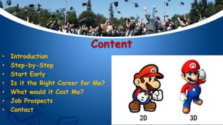 Career in Animation | PPTX | Computer Animation | Computer Software and ...