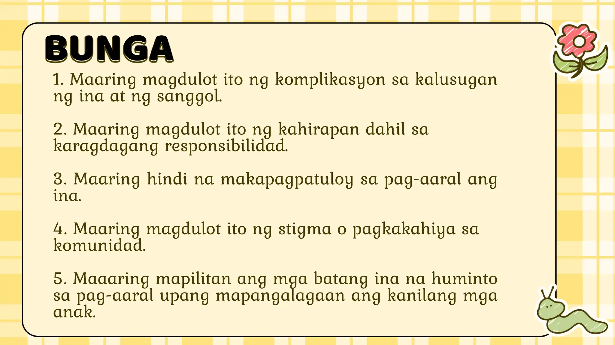 Maagang Pagbubuntis -- Teenage Pregnancy | PPTX