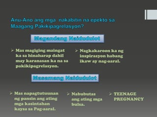 Maagang pakikipagrelasyon. | PPTX