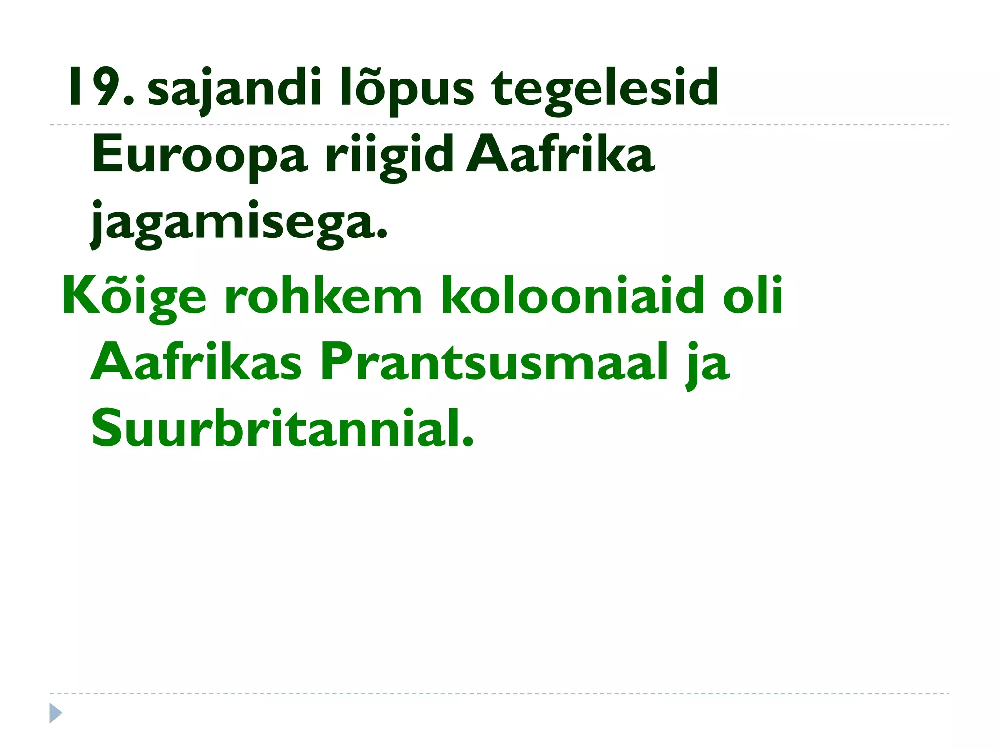 Maailma jagamine | PPT