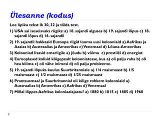 Maailma jagamine | PPT