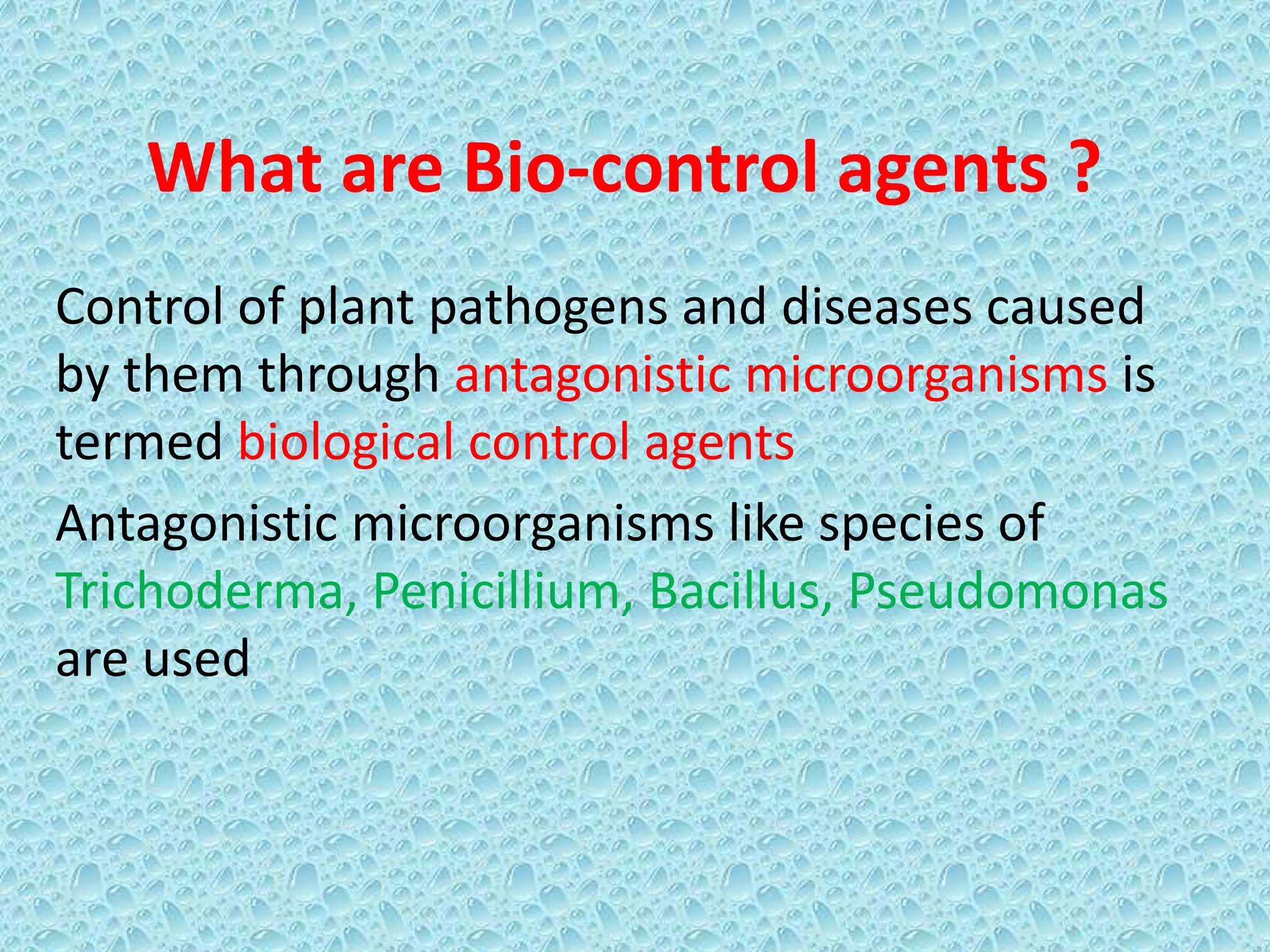 Biocontrol agents | PPTX