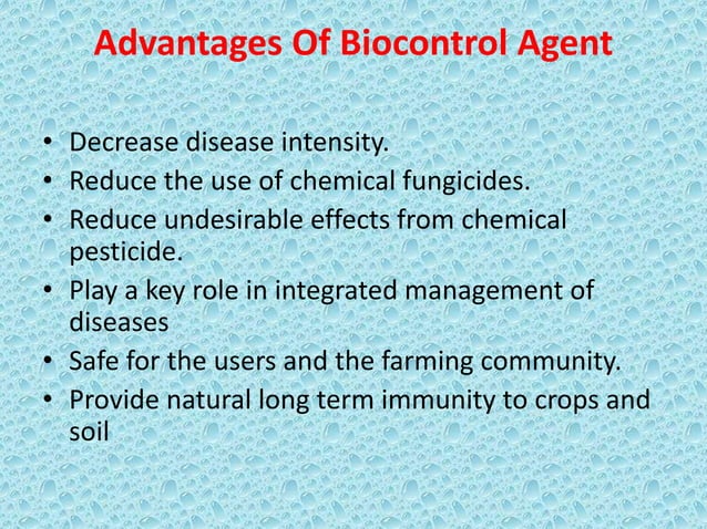Biocontrol agents | PPTX | Agriculture | Industries