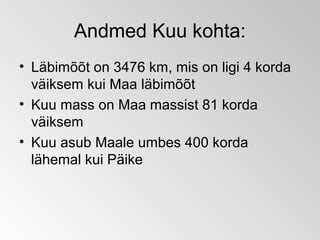 Maa kaaslane kuu | PPT