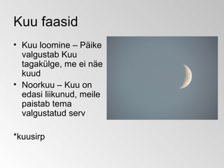 Maa kaaslane kuu | PPT