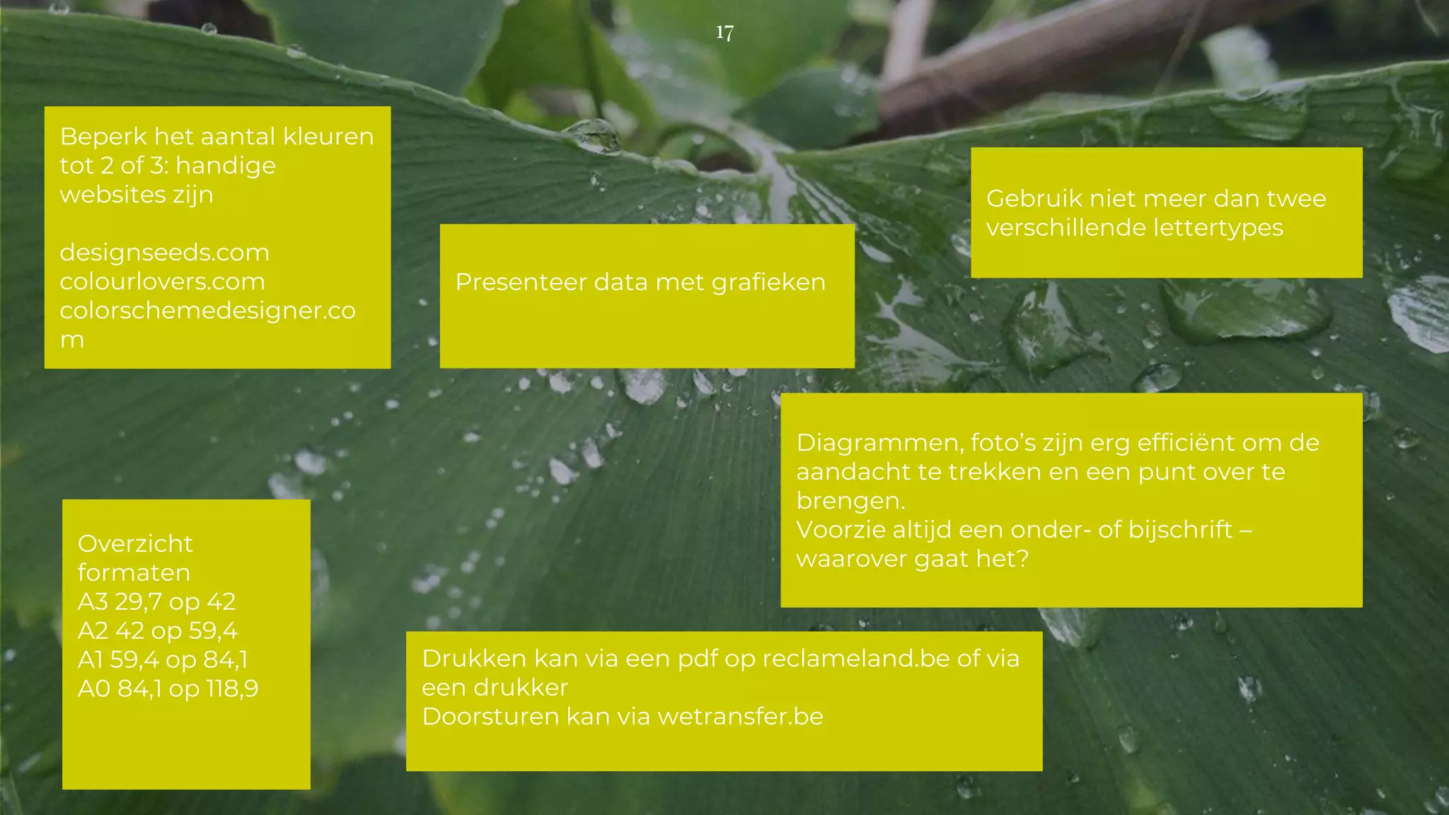 Maak een poster tips and tricks | PPTX