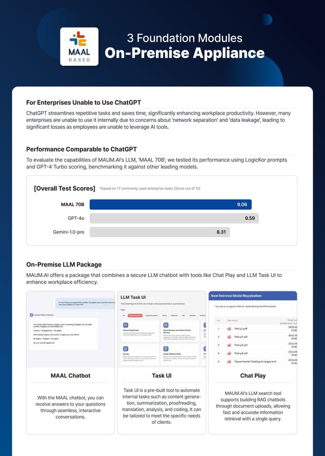 [MAAL] maumAI On-premise LLM (Large Language Model) | PDF