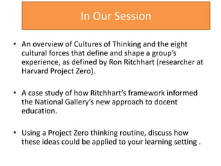 Creating a Culture of Thinking | PPTX