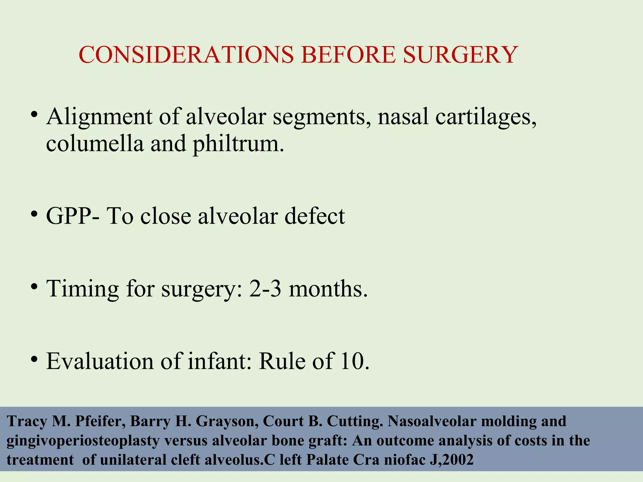 NASOALVEOLAR MOULDING AND PEDODONTIST | PPT