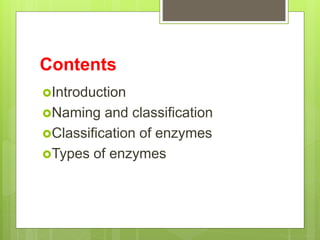 classification of enzymes | PPT