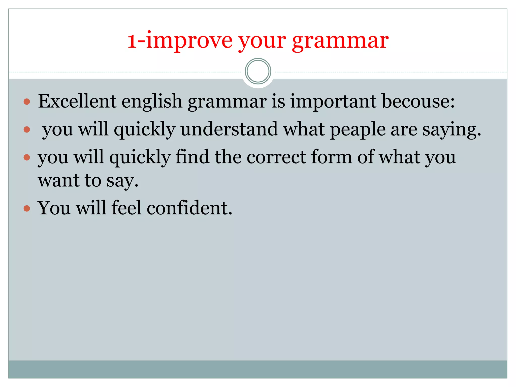 how to improve your english speaking skills | PPTX
