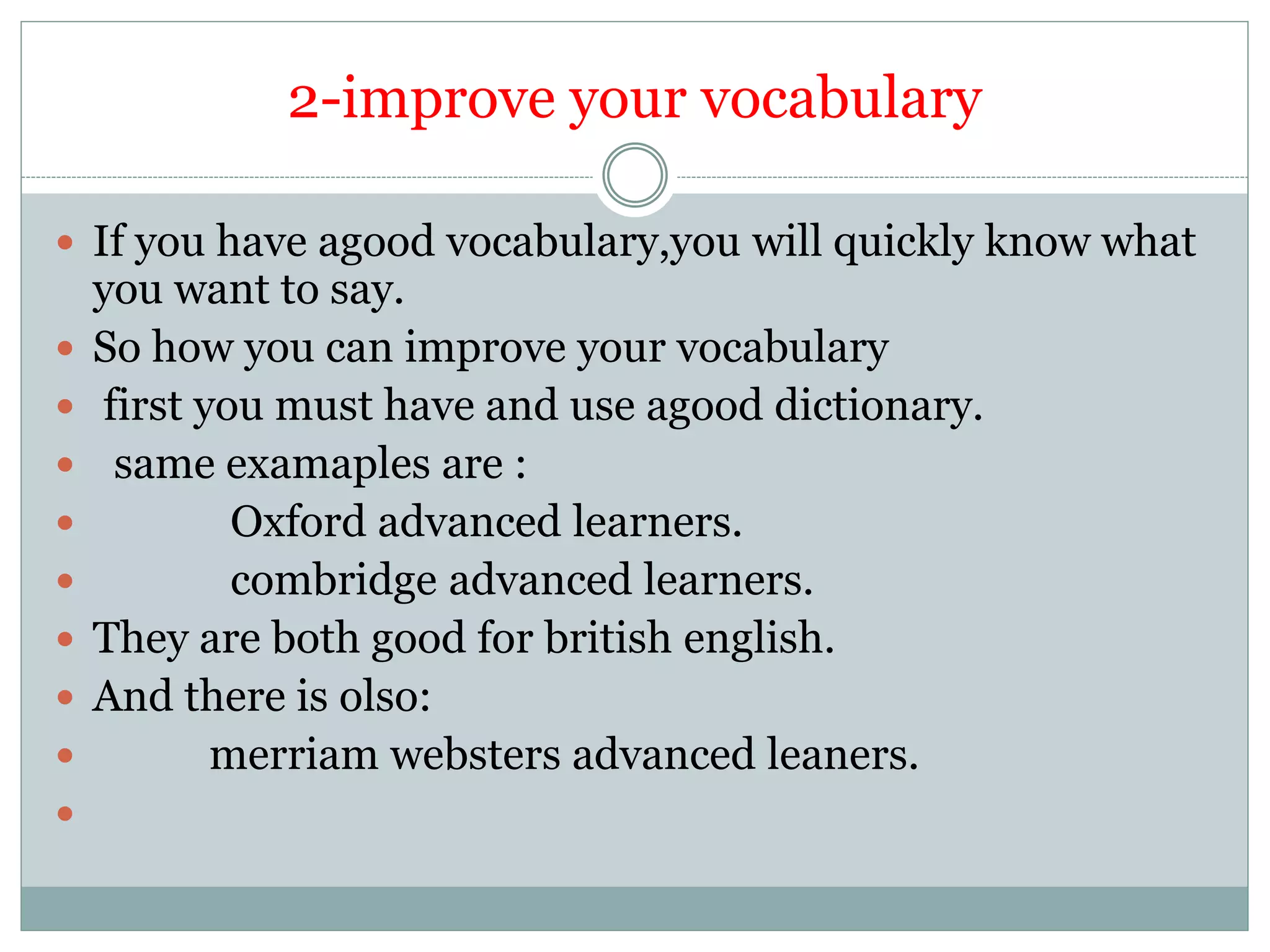 how to improve your english speaking skills | PPTX