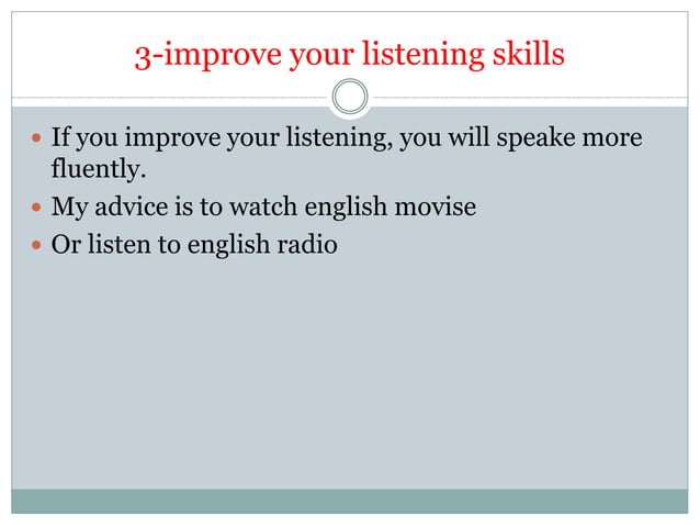 how to improve your english speaking skills | PPTX
