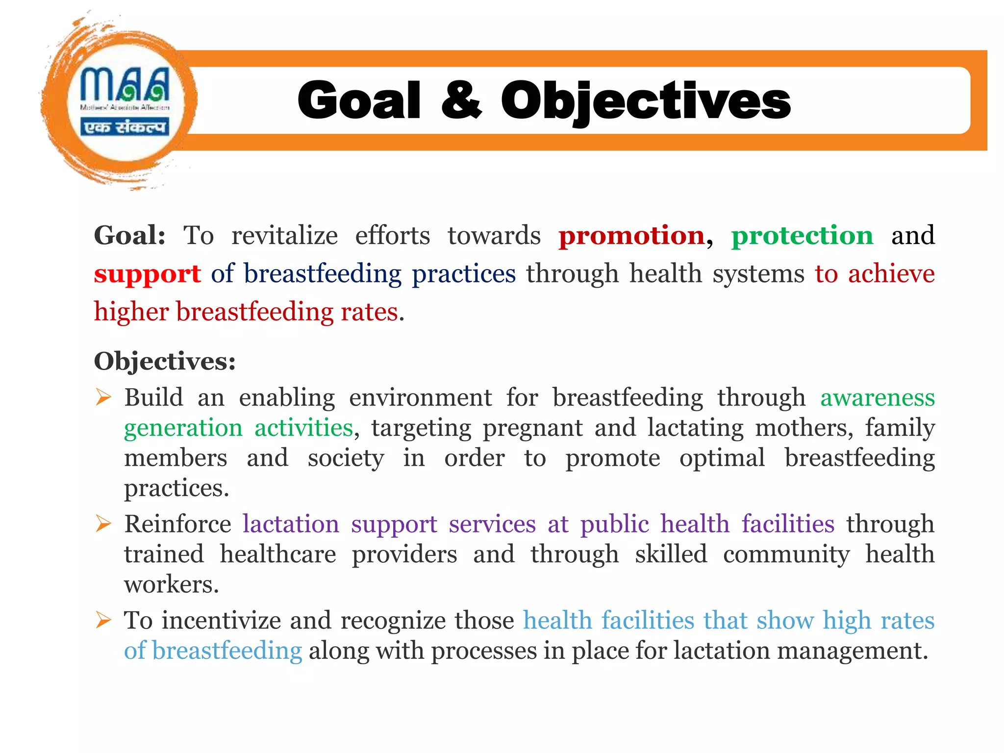 Monitoring and Evaluation Framework for MAA: Mothers’ Absolute ...